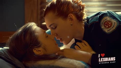 Wynonna Earp Dominique Provost Chalkley And Katherine Barrell S01e09