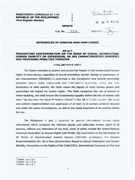 prohibiting discrimination on the basis of sexual orientation gender