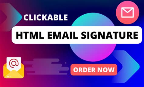 Create A Clickable Html Email Signature By Mokihas Fiverr
