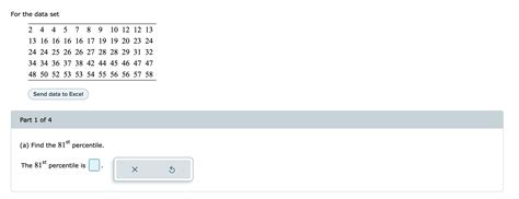 Solved For The Data Set 10 12 12 13 244 5 7 8 9 13 16 16 16 Chegg Com