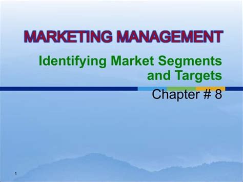 Market Segmentation Ppt Pptx
