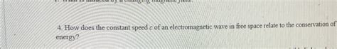 Solved How Does The Constant Speed Cof An Electromagnetic