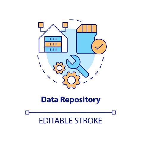 Premium Vector Data Repository Concept Icon