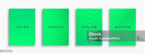 밝은 녹색 표지 템플릿 배경 플래 카드 브로셔 배너 전단지 등의 컬렉션 추상적인 하프톤 줄무늬 포스터 생생한 색상 트렌디 한