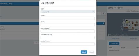 cesium ion archives and exports cesium