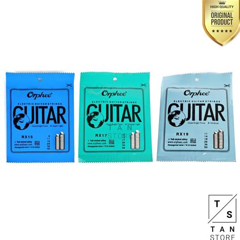 Jual Original Senar String Gitar Listrik Elektrik Orphee Rx15 Rx17 Rx19