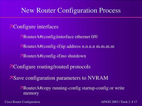 Ppt Cisco Router Configuration Basics Presented By Mark Tinka Uganda