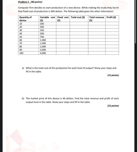 solved problem 1 40 points computer firm decides to start
