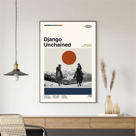 Django Unchained Poster Django Unchained Print Custom Etsy