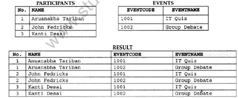 ncert solutions class 12 computer science chapter 8 database concepts