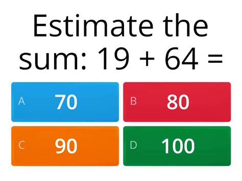 Estimation Quiz Cuestionario