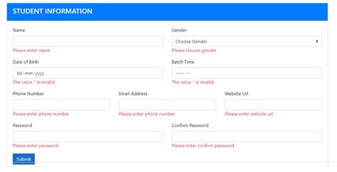 Model Validation In Asp Net Mvc Core