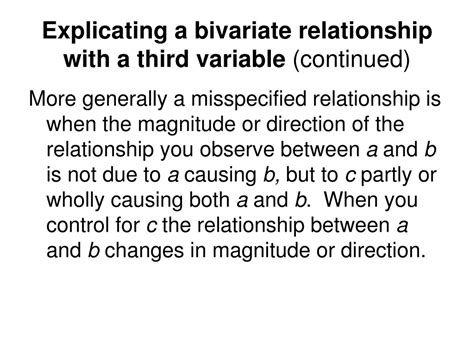 Ppt Exploring Relationships With A Third Variable Understanding Controlling And Specifying