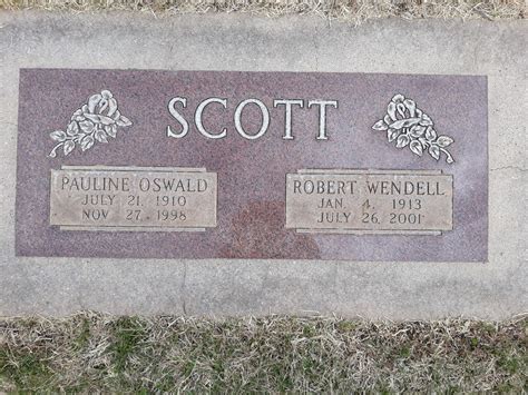 Robert Wendell Scott 1913 2001 Find A Grave Memorial