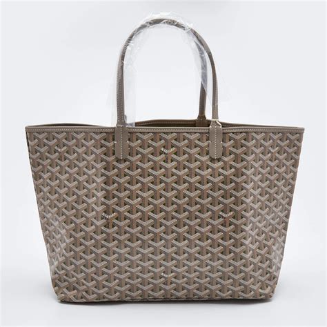 Goyard Beige Goyardine Coated Canvas And Leather Saint Louis Pm Tote
