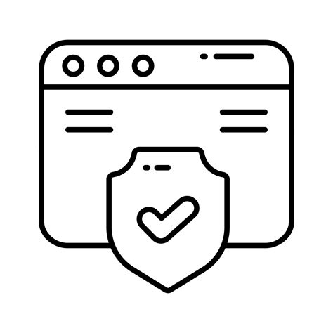 Web Browser Protection Secure Website Vector Design Secure Shield