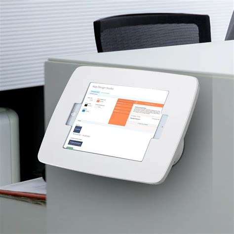 Secure Ipad Holder In White In Landscape Or Portrait