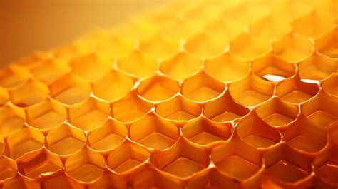 Premium Ai Image Natures Geometry Closeup Of Honeycomb Pattern On