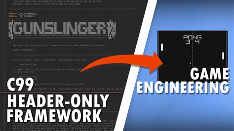 Header Only Game Framework In C Game Engineering Youtube