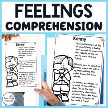 Reading Comprehension Emotions Tpt
