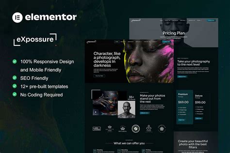 Expossure Photography And Portfolio Elementor Template Kit Latest Download