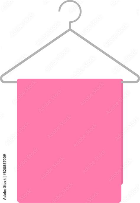 옷걸이에 걸린 수건 벡터 일러스트 Stock Vector Adobe Stock