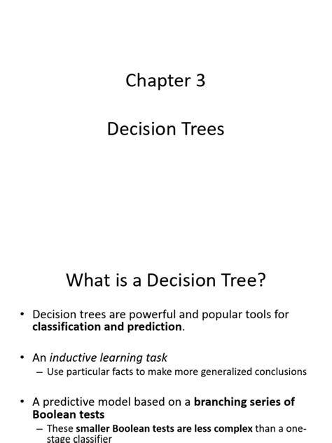 chapter 3 decision trees pdf statistical classification applied