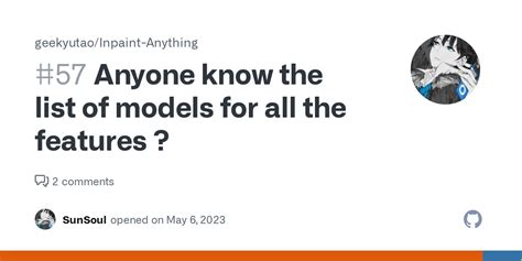 Anyone Know The List Of Models For All The Features · Issue 57