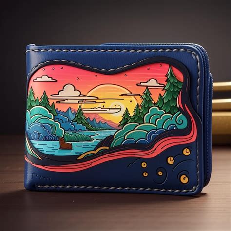 Hand Drawn Style Wallet Design Premium Ai Generated Image