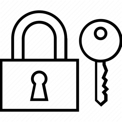 Cipher Encryption Encryption Key Key Padlock Security Icon