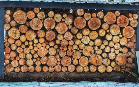 Premium Photo Stack Of Logs
