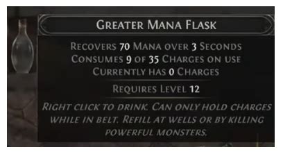 PoE 2 Greater Mana Flask Path Of Exile 2