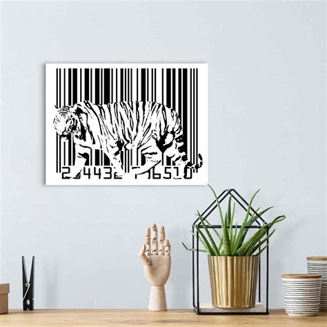 Tiger Barcode Wall Art Canvas Prints Framed Prints Wall Peels Great Big Canvas