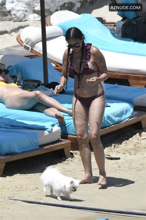Demi Moore Sexy Enjoys A Beach Day In Mykonos Aznude