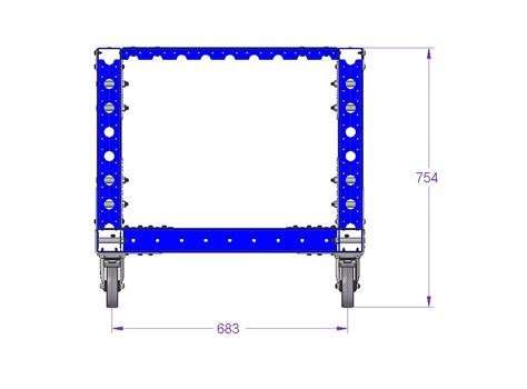 Assembly Cart 303 X 248 Inch Flexqube