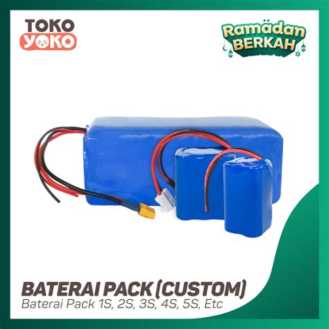Jual Custom Request Baterai Pack Lithium V V V V Tokoyoko Shopee Indonesia
