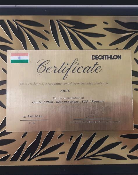 Arul Sp On Linkedin Very Happy Moment To Receive The Certificate For Creating The Quality… 17