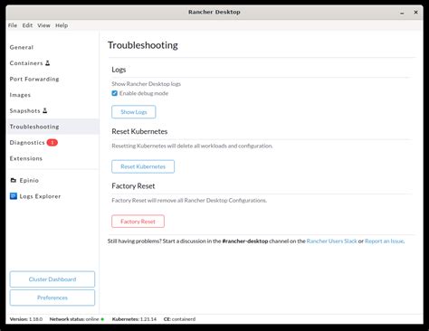 Troubleshooting Rancher Desktop Docs