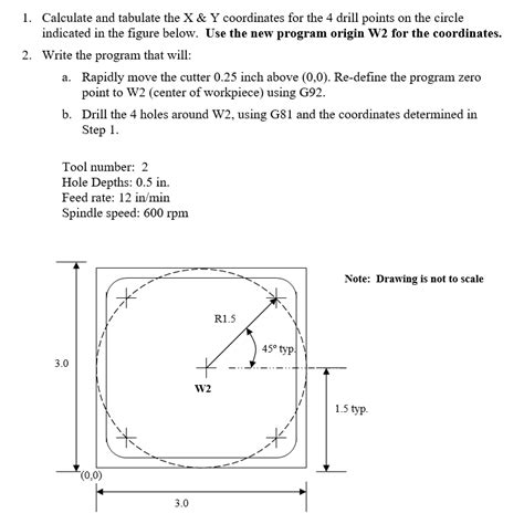 solved 1 calculate and tabulate the x and y coordinates for