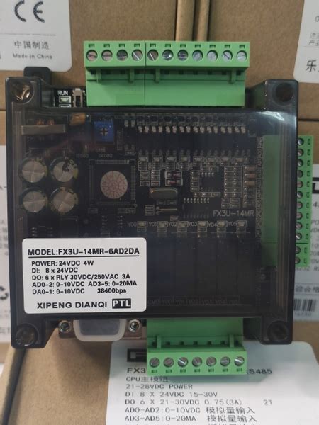 Board Plc Mitsubishi Fx3u 14mr 6ad 2da 8 In 6 Out Relay