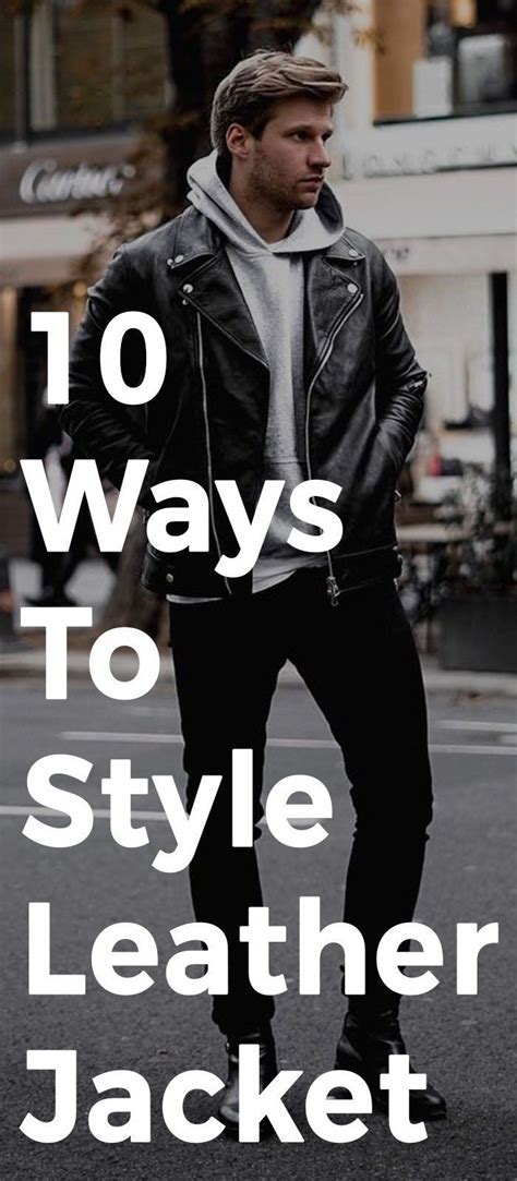 10 Leather Jacket Outfit Ideas For Men To Try This Season Casual