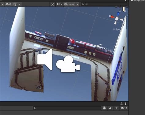 building a model train test track through a point cloud unity engine