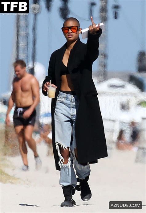 Willow Smith Looks Hot In A Black Bikini On The Beach In Miami Aznude