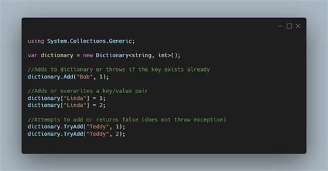 C Add To A Dictionary Makolyte