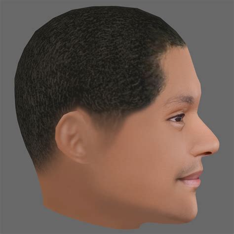 Artstation Trevor Noah Head Low Poly Head For Game Game Assets