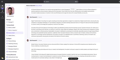 Memory Stack Personal Ai Documentation