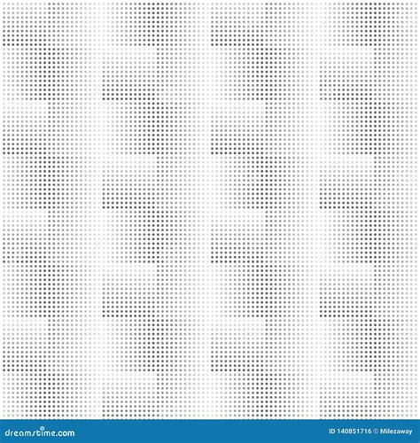 Geometric Vector Pattern Repeating Small Tiny Dotted Circle On Square Shape Stock Vector