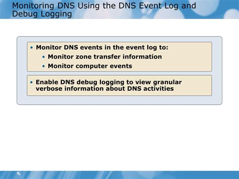 ppt module 2 configuring and troubleshooting dns powerpoint