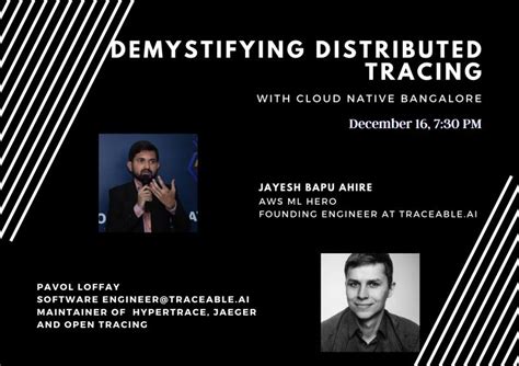 Cloud Native Bangalore On Linkedin Catch ⛑ Pavol Loffay And Jayesh Ahire Demystifying Distributed
