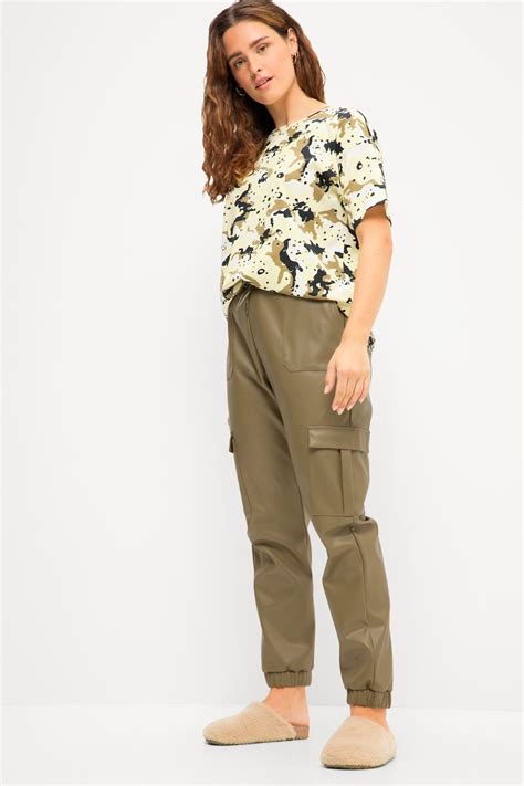 Brown Faux Leather Pants Plus Size Plus Sizes Ulla Popken